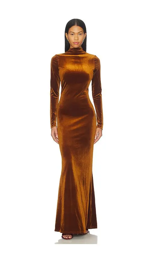 SEROYA Viola Velvet Maxi Dress