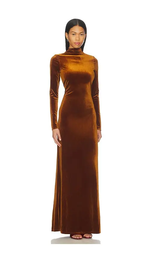 SEROYA Viola Velvet Maxi Dress