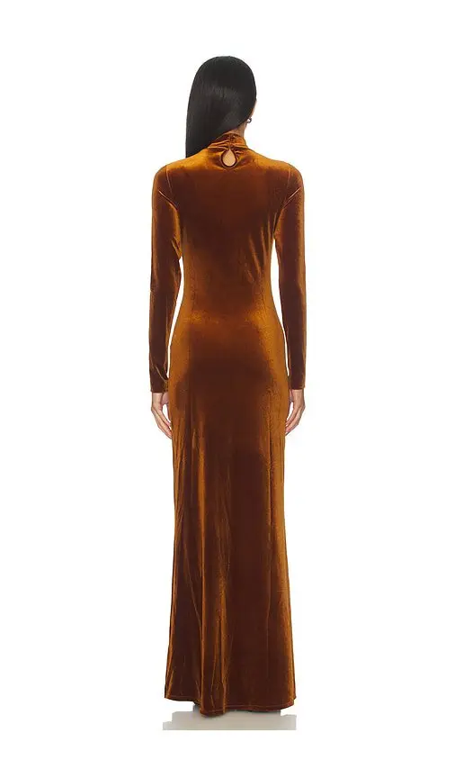 SEROYA Viola Velvet Maxi Dress