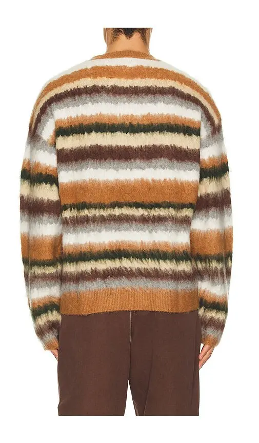 BOUND Alpaca Brushed Stripe Crewneck Sweater