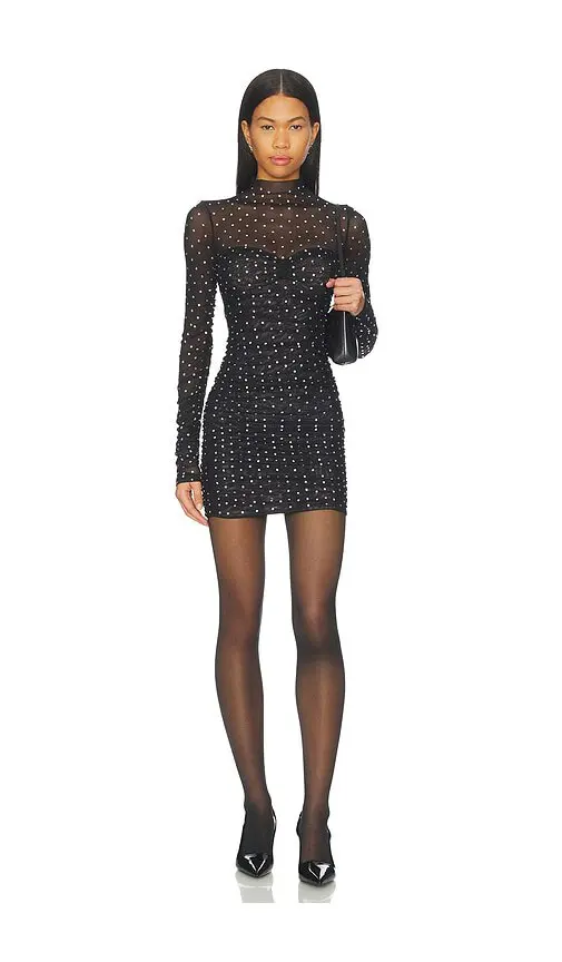 Retrofete Cossette Embellished Dress - Black & Silver