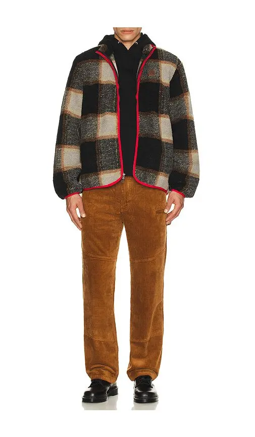Brixton Buffalo Plaid Sherpa Full Zip Jacket