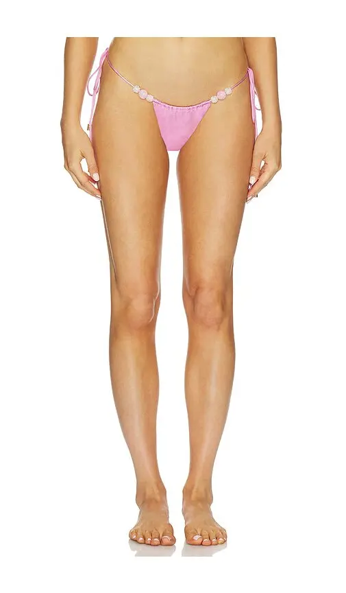 CIN CIN Essence Side Tie Bikini Bottom - Dahlia