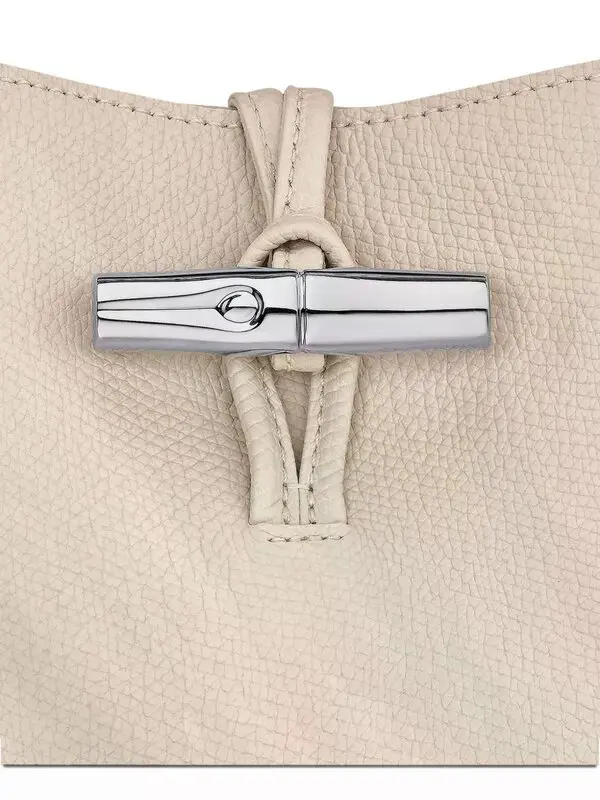 Longchamp Le Roseau Grained-leather Shoulder Bag - Neutrals