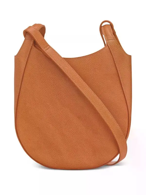 Longchamp Le Foulonné Grained-leather Crossbody Bag