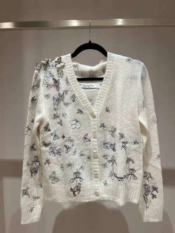 Dior Butterfly Knit - White