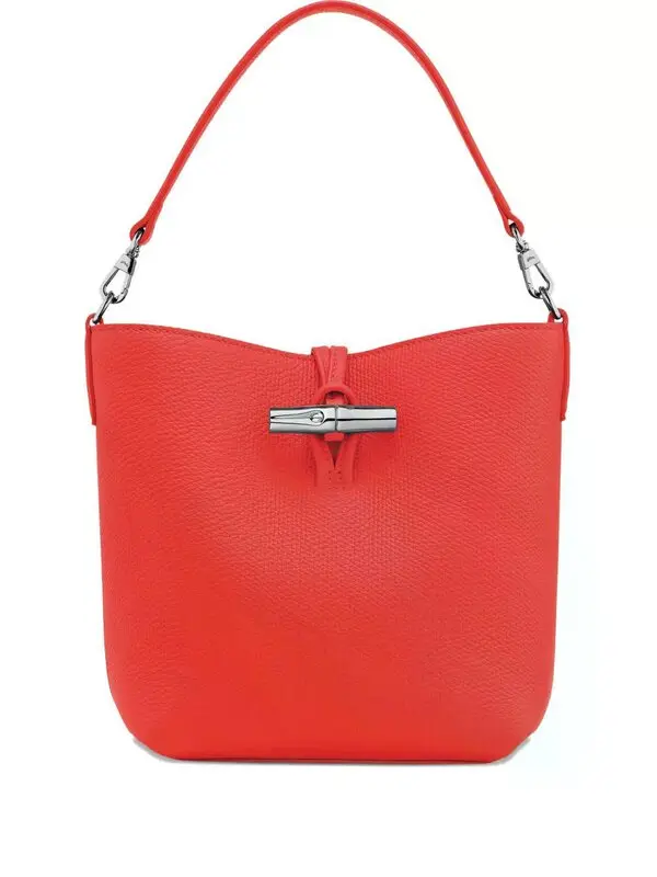 Longchamp Mini Le Roseau Bucket Bag - Red