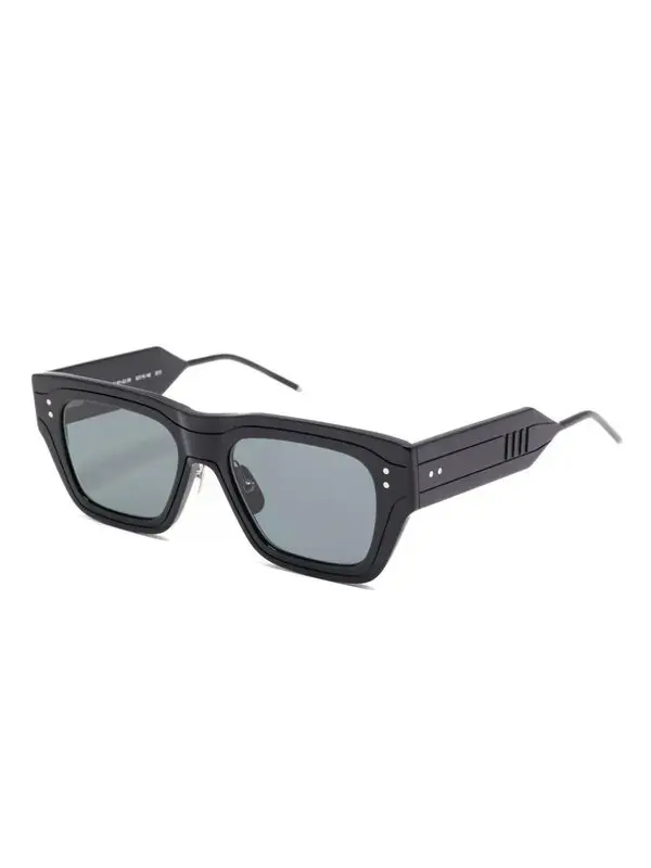 Thom Browne Rectangle-frame Sunglasses - Black