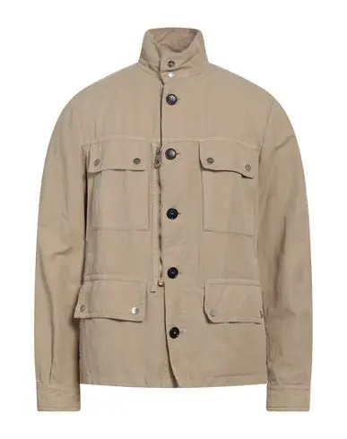 Peuterey Jacket In Cotton And Linen - Beige