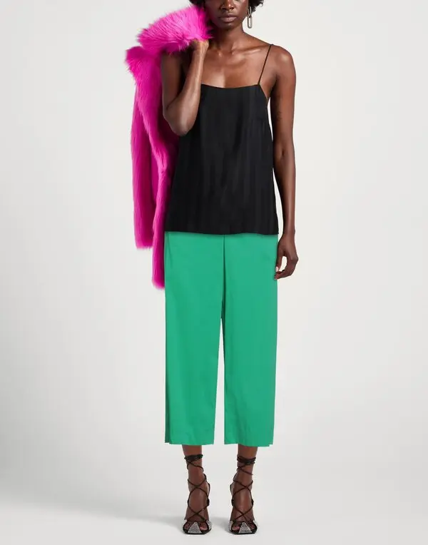 JIJIL Wide Leg Poplin Pants - Green