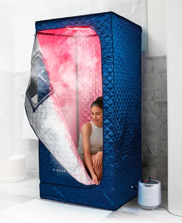 SHARPER IMAGE Steam Sauna And Red Light Therapy Portable Spa