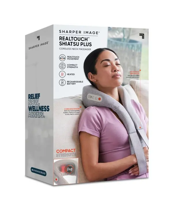 SHARPER IMAGE Realtouch Shiatsu Plus Cordless Neck Massager