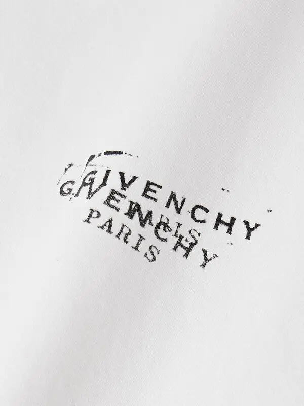 Givenchy Logo-print Cotton-jersey T-shirt - White