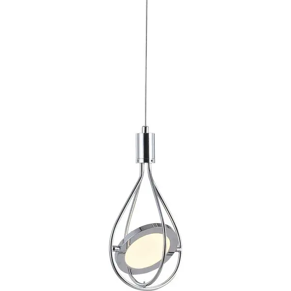 JONATHAN Y Orion Adjustable Modern Integrated 1-light Cluster Led Metal Pendant - Chrome