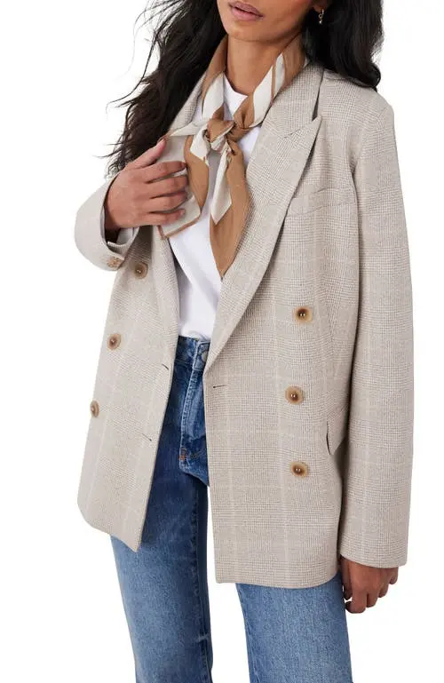 Mint Velvet Checked Double Breasted Blazer