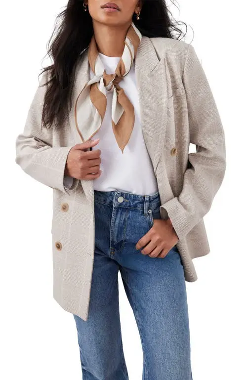 Mint Velvet Checked Double Breasted Blazer