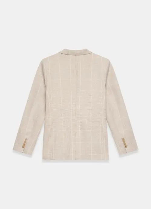 Mint Velvet Checked Double Breasted Blazer