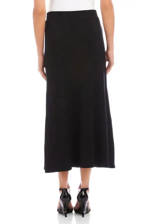 Karen Kane Sweater Knit A-line Midi Skirt