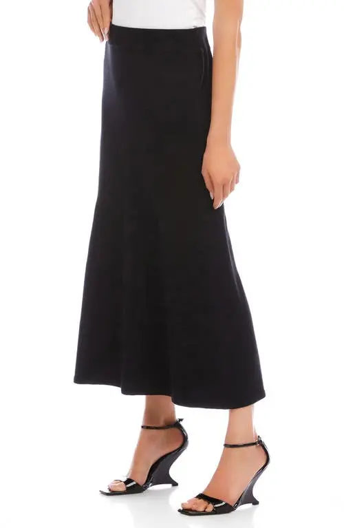 Karen Kane Sweater Knit A-line Midi Skirt
