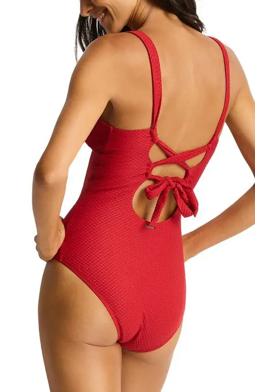 SEA LEVEL Luminara Tie Back One-piece Swimsuit