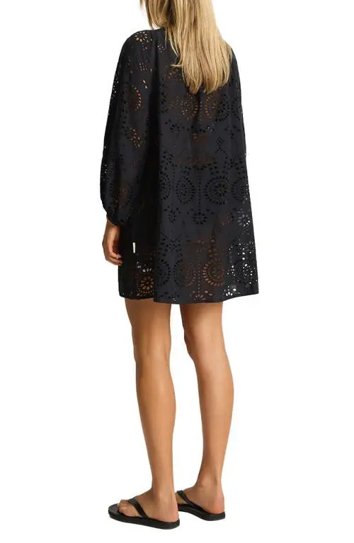 SEA LEVEL Ibiza Boho Long Sleeve Cover-up Dress