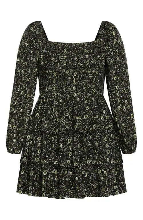 City Chic Piper Floral Minidress