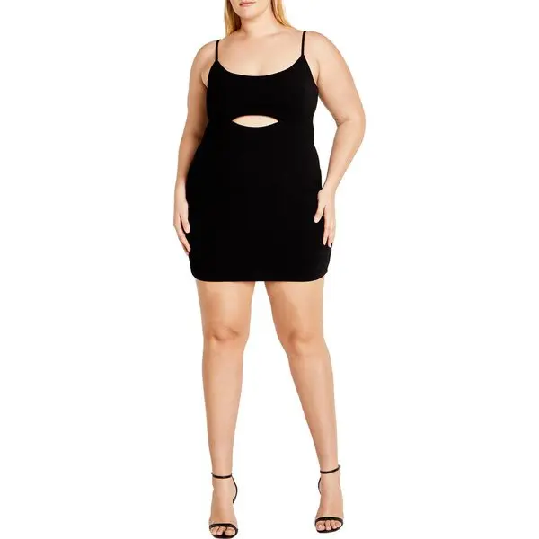 City Chic Samara Cutout Body-con Mini Dress