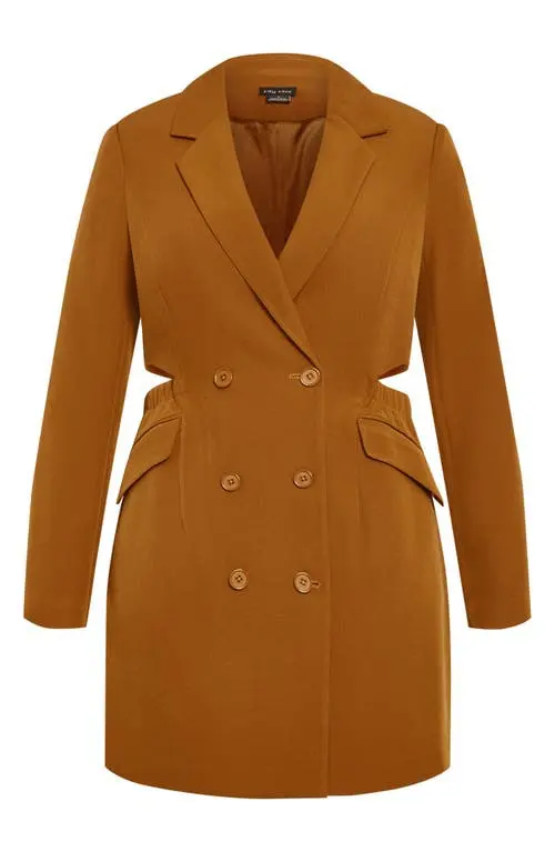 City Chic Side Cut Out Blazer Dress
