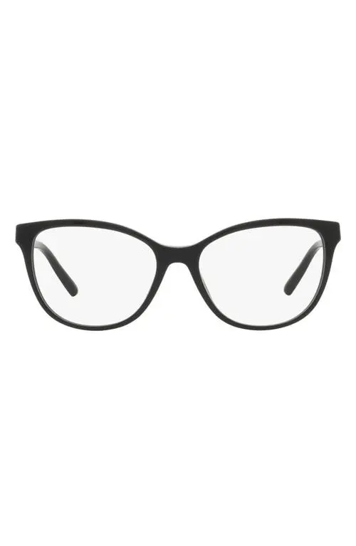 Emporio Armani 53mm Pillow Eyeglasses - Black/demo Lens
