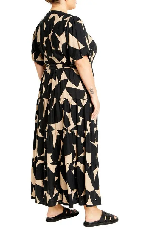 City Chic Lexi Faux Wrap Maxi Dress