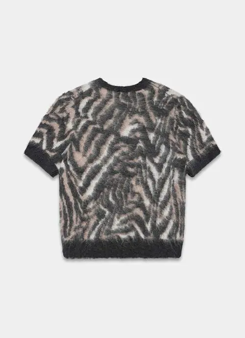 Mint Velvet Zebra Knit Top
