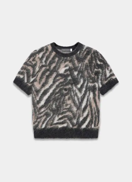 Mint Velvet Zebra Knit Top