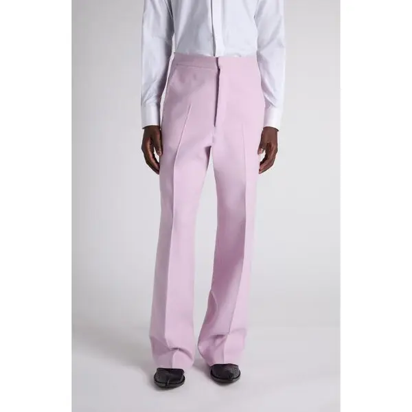 TOM FORD Double Splittable Light Wool Trousers - Orchid Pink