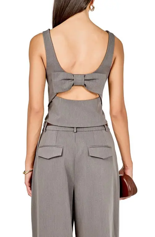 Endless Rose Back Bow Sleeveless Top