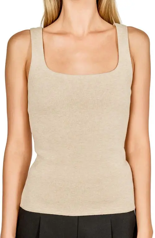 Endless Rose Ribbed Stretch-knit Tank Top