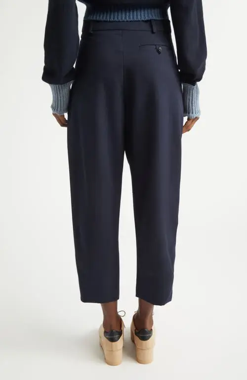 Stella McCartney Tailored Wool Balloon Leg Trousers - Ink