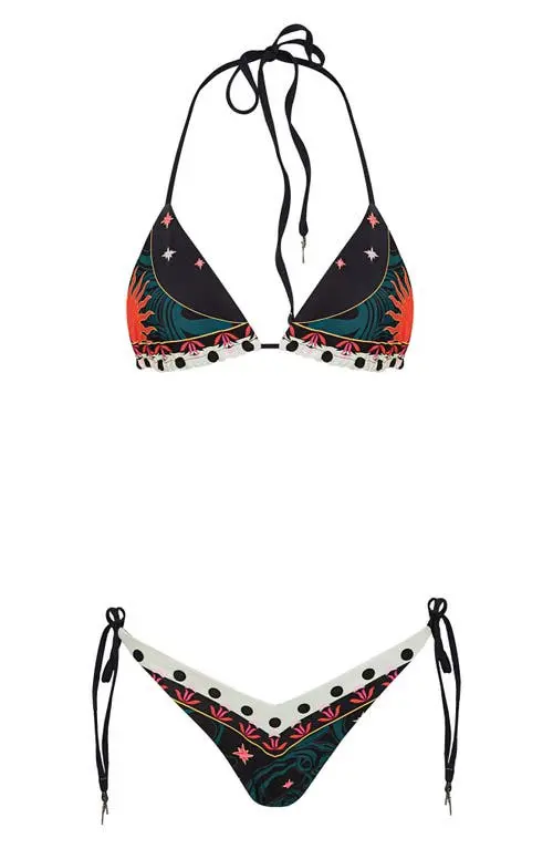 MAAJI Flamingo Night Sunshine Bikini Bottom - Black Multi