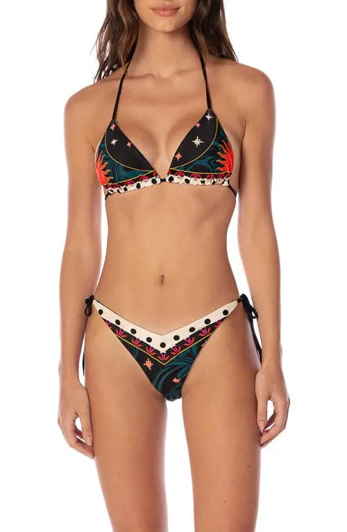 MAAJI Flamingo Night Sunshine Bikini Bottom - Black Multi