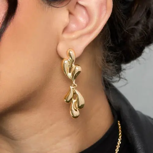 Bcbgmaxazria Sculptural Heart Drop Earrings