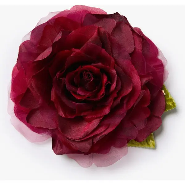 HELENA SIMON Floral Brooch - Red
