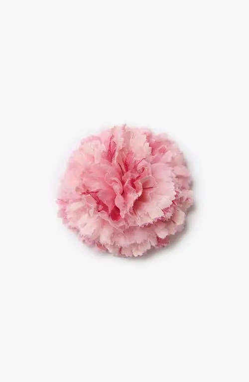 HELENA SIMON Carnation Floral Brooch - Light Pink