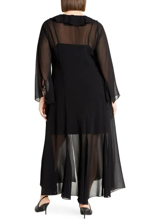 City Chic Chiffon Maxi Dress