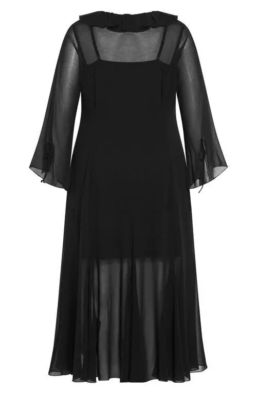 City Chic Chiffon Maxi Dress