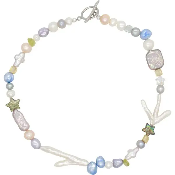 VELVET LUNA Pearl Necklace - Multi Colored