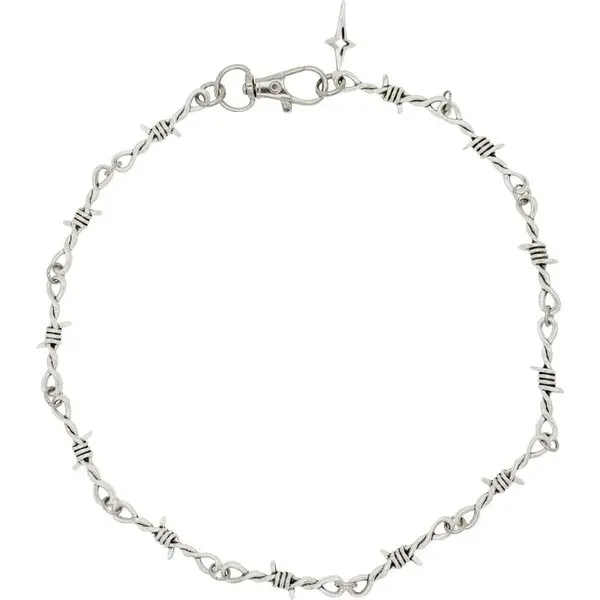 VELVET LUNA Wire Chain Necklace - Silver