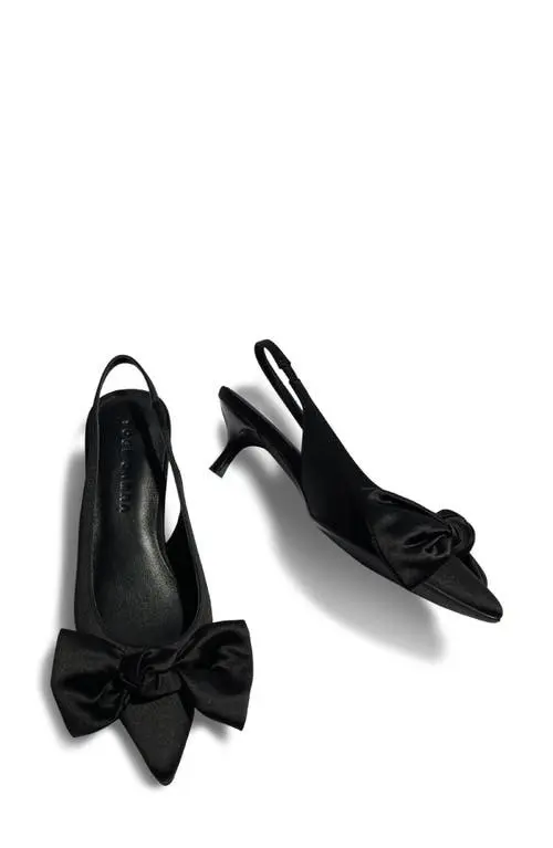 Yosi Samra Elise Slingback Kitten Heel Pumps