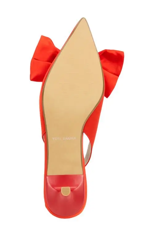 Yosi Samra Elise Slingback Kitten Heel Pumps