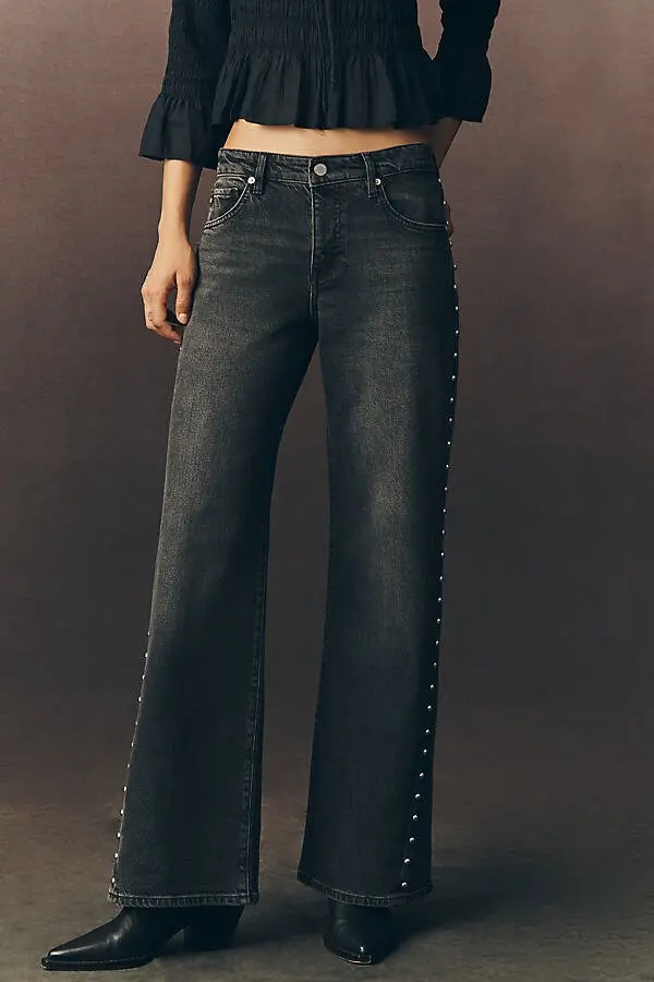 Ag Adria Low-rise Wide-leg Jeans - Immensity