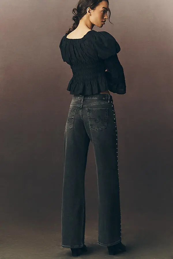 Ag Adria Low-rise Wide-leg Jeans - Immensity