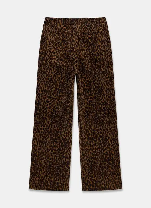 Mint Velvet Leopard Print Velvet Trousers